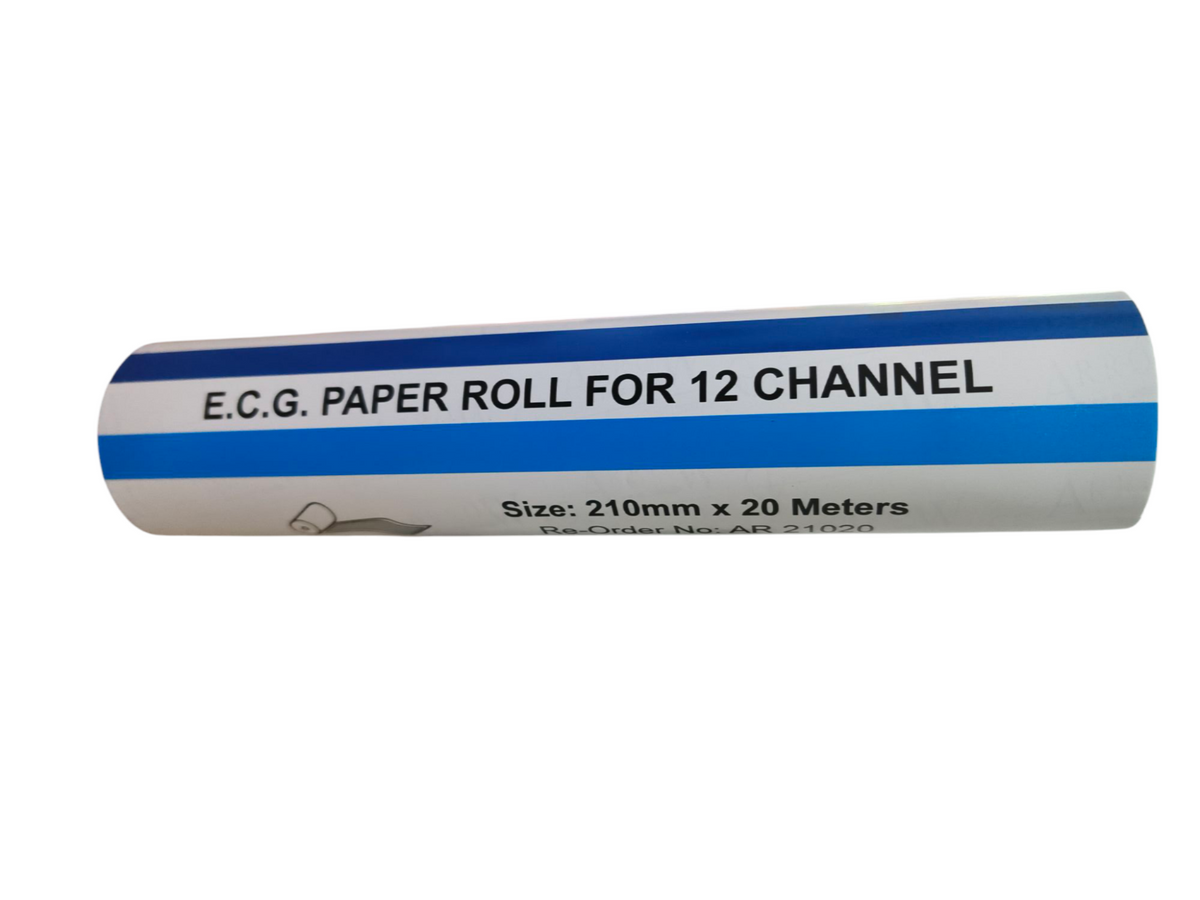 Buy Premium 12 Channel ECG Thermal Paper Roll 210mm x 20m | Pack of 5 ...